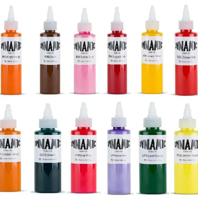 Dynamic Ink Color Chart Set #타투,#다이나믹잉크,#칼라,#컬러,#잉크 on Bunjang Global Site.