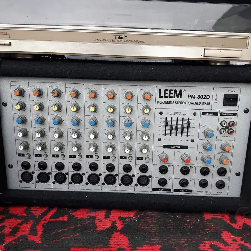 LEEM PM-802D Powered Mixer Amplifier #믹서앰프,#파워믹서,#파워드믹스,#PM-802D on ...