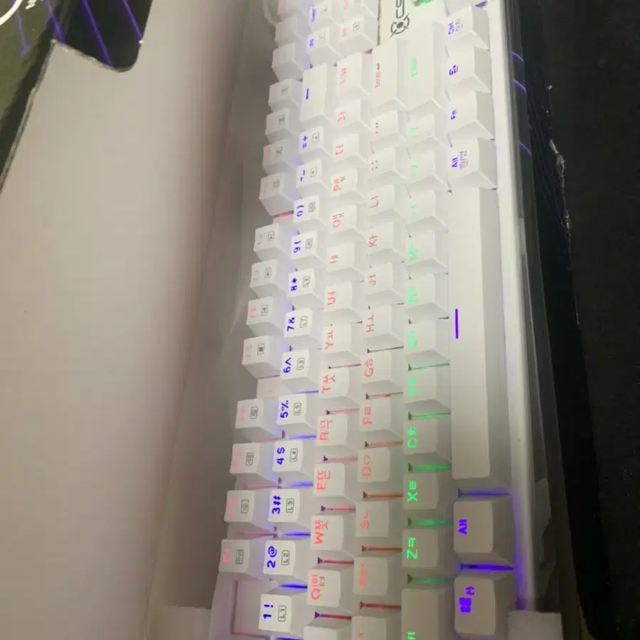 콕스 cox CK 420 레인보우 LED기계식키보드 갈축 #기계식키보드,#키보드갈축,#키보드,#콕스,#콕스키보드on Bunjang Global Site.