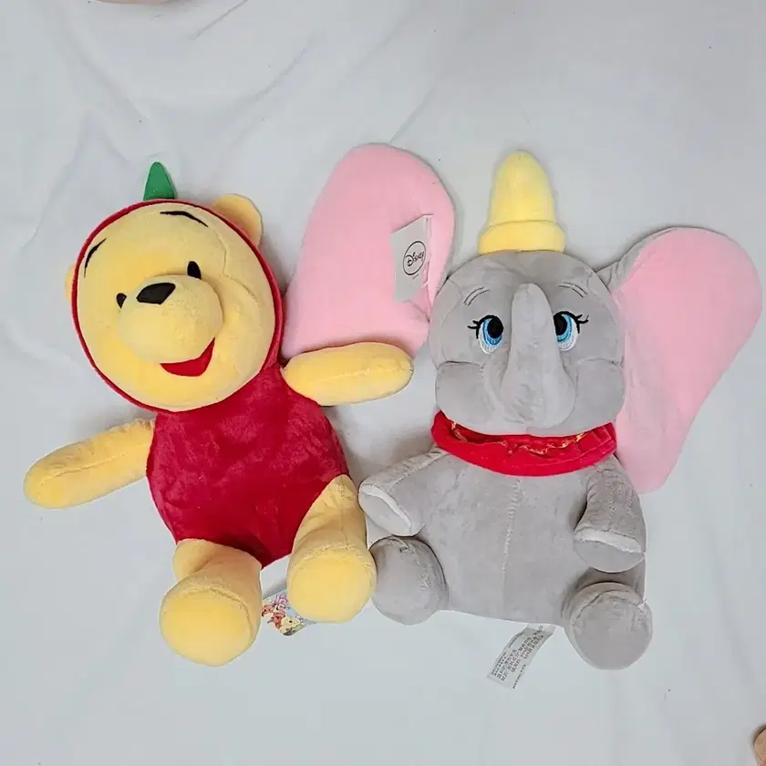 Winnie the Pooh, Dumbo the Elephant doll set #디즈니,#곰돌이,#푸우,#아기코끼리,#덤보 ...