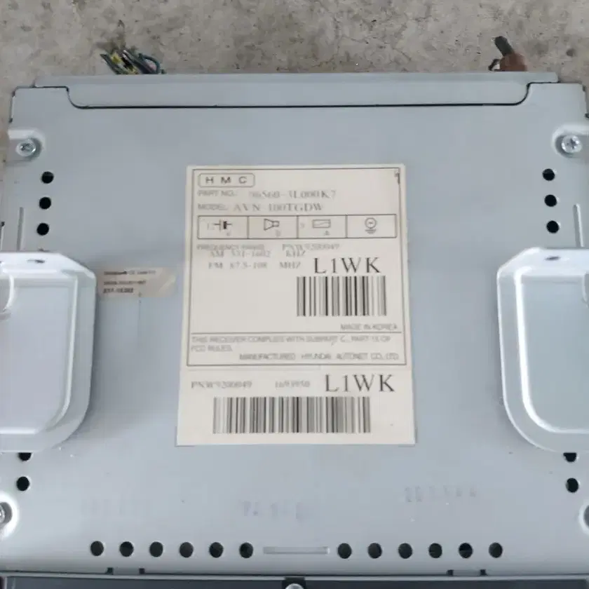 Grandeur TG Genuine AVN Bluetooth 1CD No Emission 96560-3L000K7 #그랜져,#tg,#96560-3l0,#3l000k7,#tg ...