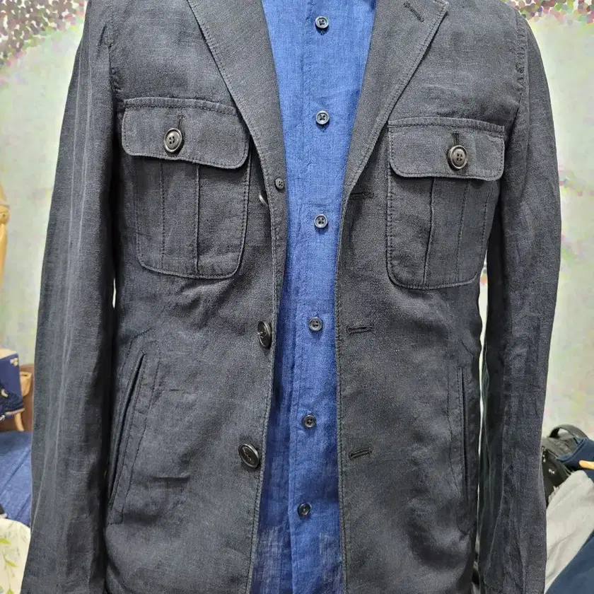 Custom Melrose Black Linen Work Jacket #커스템멜로우,#린넨자켓,#마자켓,#야상,#캐주얼자켓 on ...