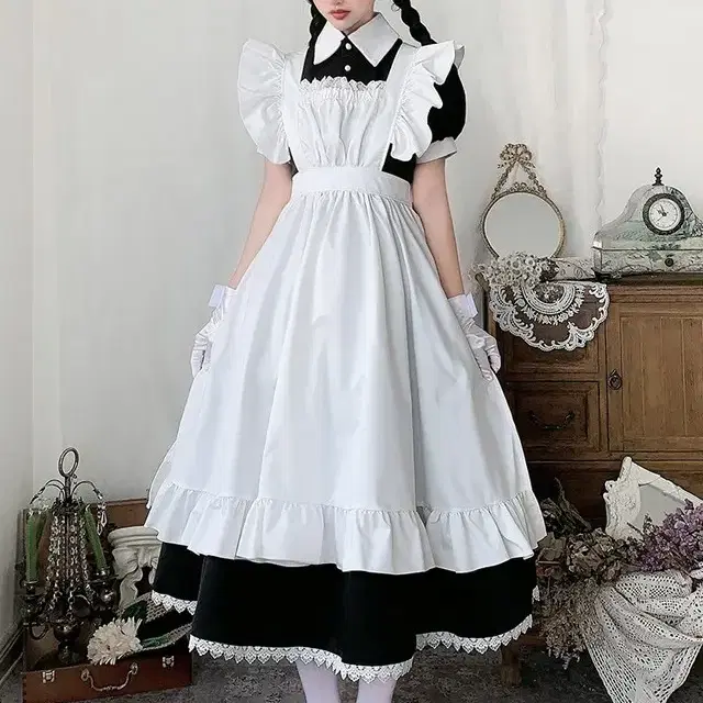 Costume Cosplay 롱메이드복 메이드복 메이드복코스프레 메이드복코스튬 메이드복세트 On Bunjang Global Site