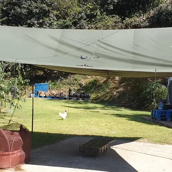 U.S. Army Defense Color Tarp Fry Shade (16 ft.) #미군용텐트타프,#미군용프라이그늘막 ...