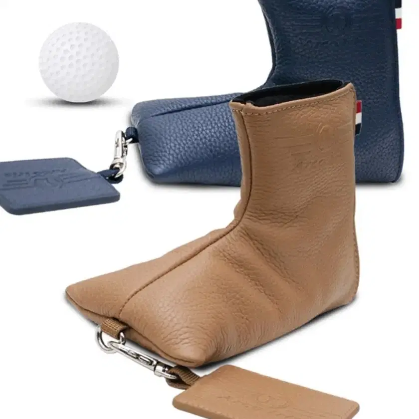 Natural leather putter cover new soft leather shackle & great for gifts ...