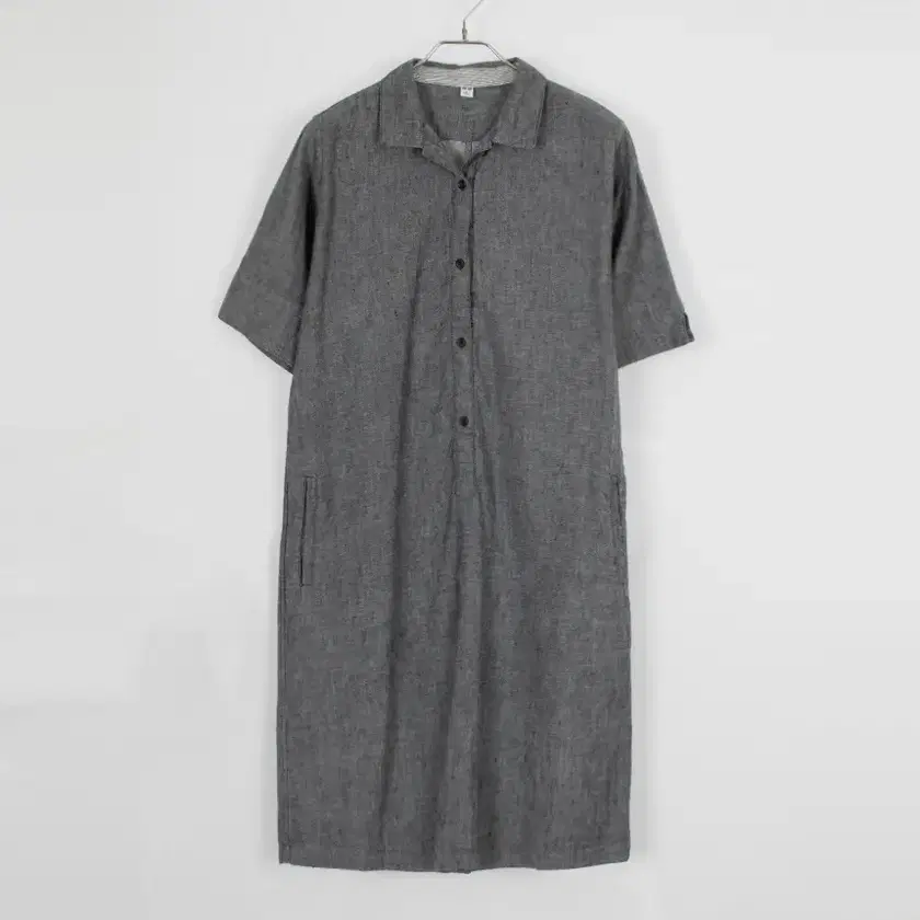 UNIQLO | 유니클로 a2894 uniqlo (L) Linen ONEPIECE #마,#드레스,#유니클로,#미디 on Bunjang Global Site.
