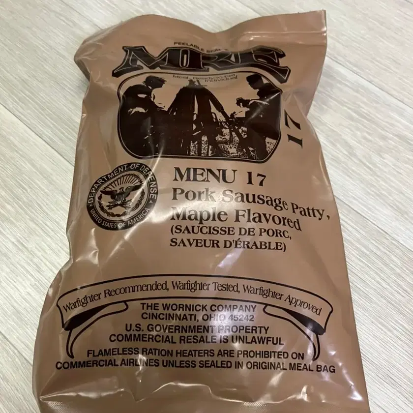 MRE 17 U.S. Army Combat Meal #mre,#미군,#전투,#식량 on Bunjang Global Site.