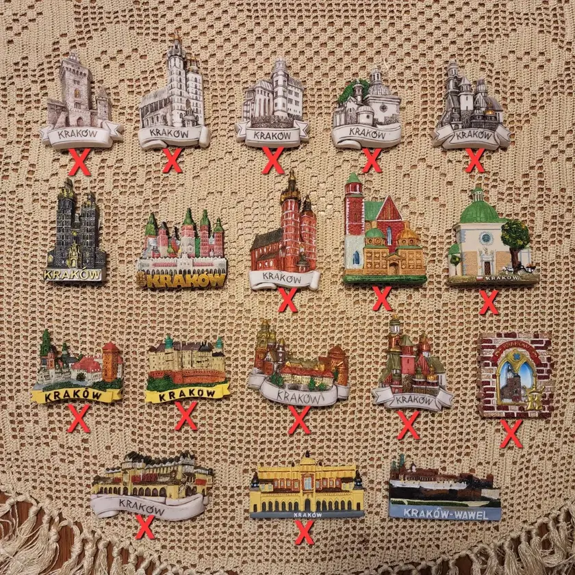 Poland Krakow Fridge Magnets Magnet Ornaments Collection 1 on Bunjang ...