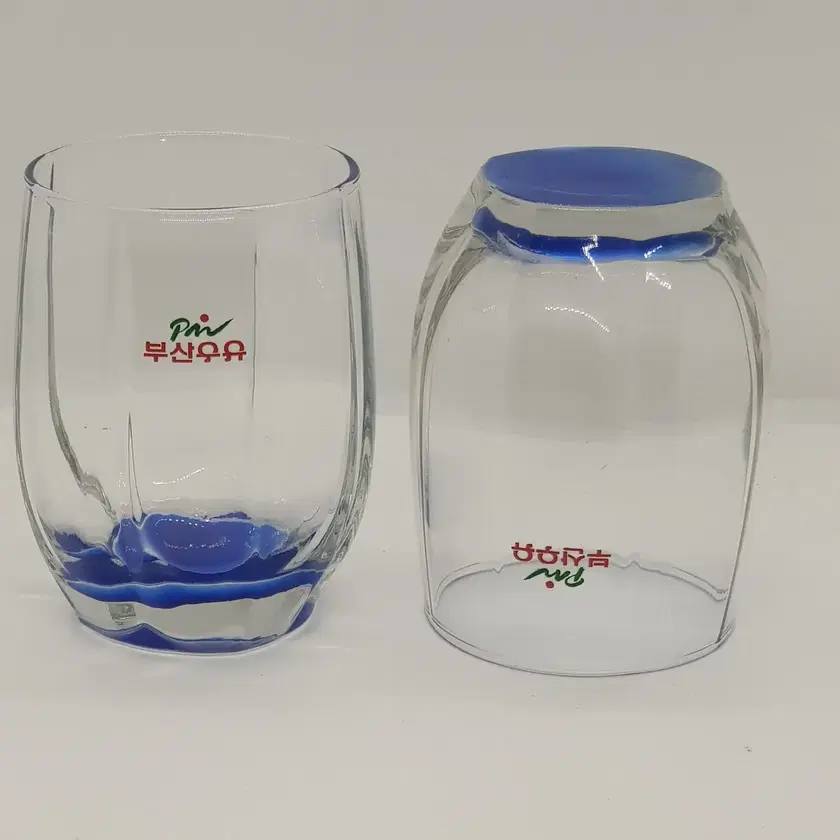 Vintage Busan Milk Bloo Bottom Glass Cup Glass Cup #빈티지,#유리컵,#유리잔,#덤블러 ...