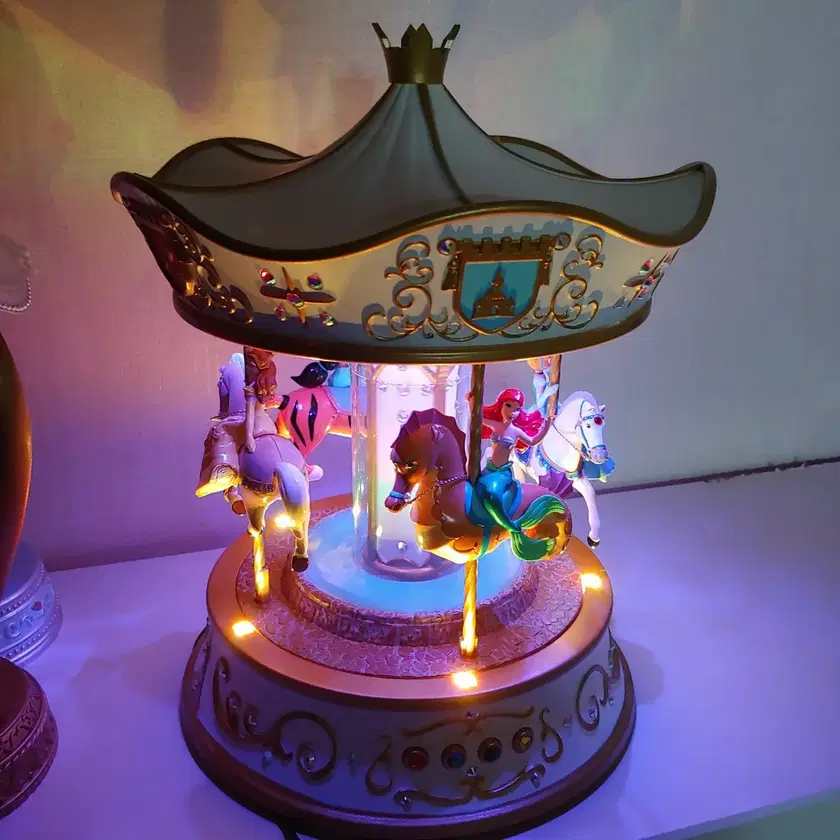 DISNEY | 디즈니 Disney Princess Carousel Music Light Motion #디즈니,#프린세스,#회전 ...