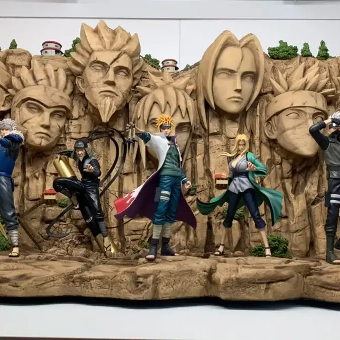MH 1-7 Great Hokage + Hokage Stone Statue bulk Naruto Resin Statues ...