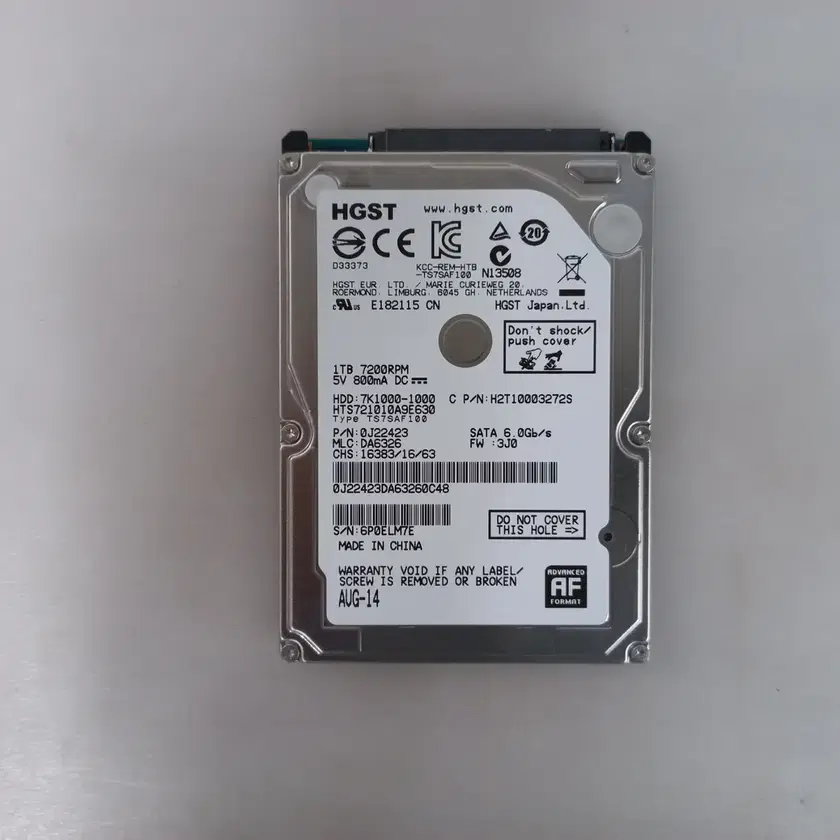 For HGST 1TB laptops (SATA 3,7200 RPM) #1테라하드,#노트북1테라,#노트북1T,#노트북용1테라 ...