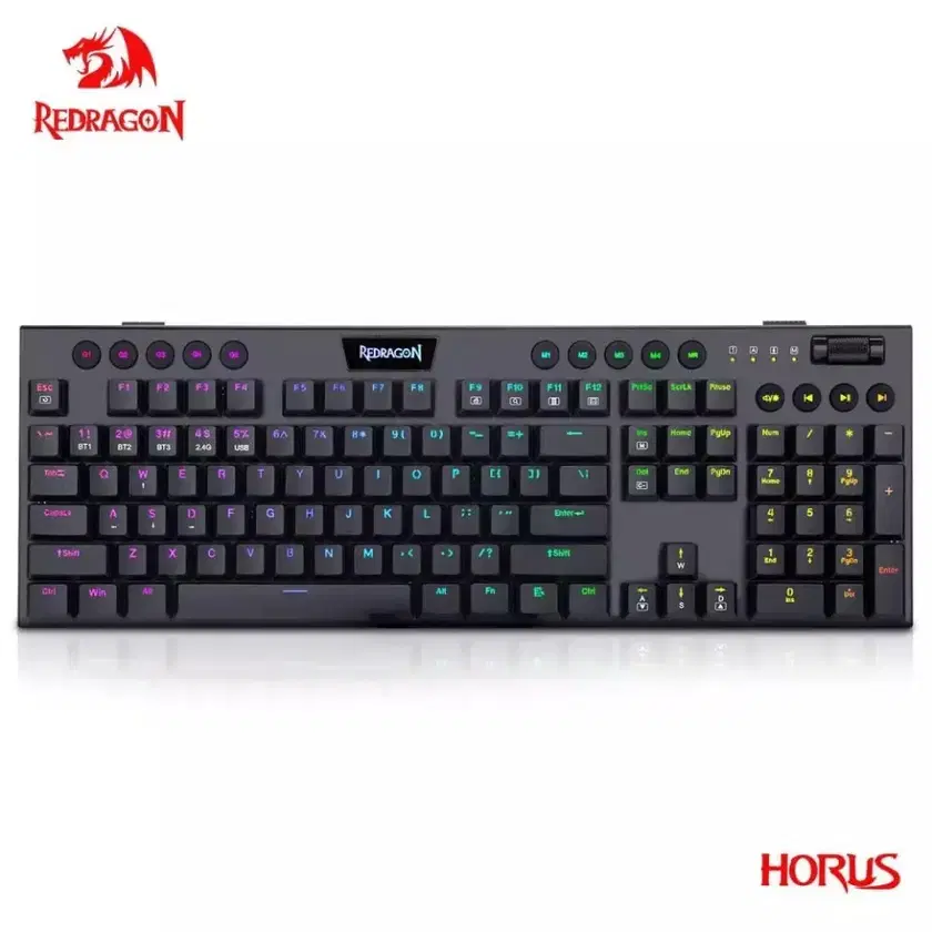 Redragon Horus K618 RGB 무선 기계식 키보드 #REDRAGON,#적축,#기계식키보드,#K618,#무선on Bunjang Global Site.
