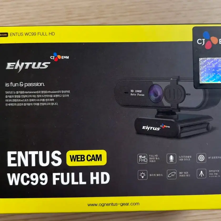 CJ ENM N Entus WC99 Full HD Webcam #entus,#씨제이웹캠,#웹캠,#cj웹캠,#카메라 on ...