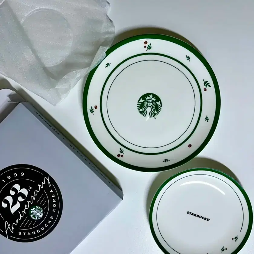 Starbucks 23rd Anniversary Korean Porcelain Plates #스타벅스접시,#스타벅스한정판 on ...