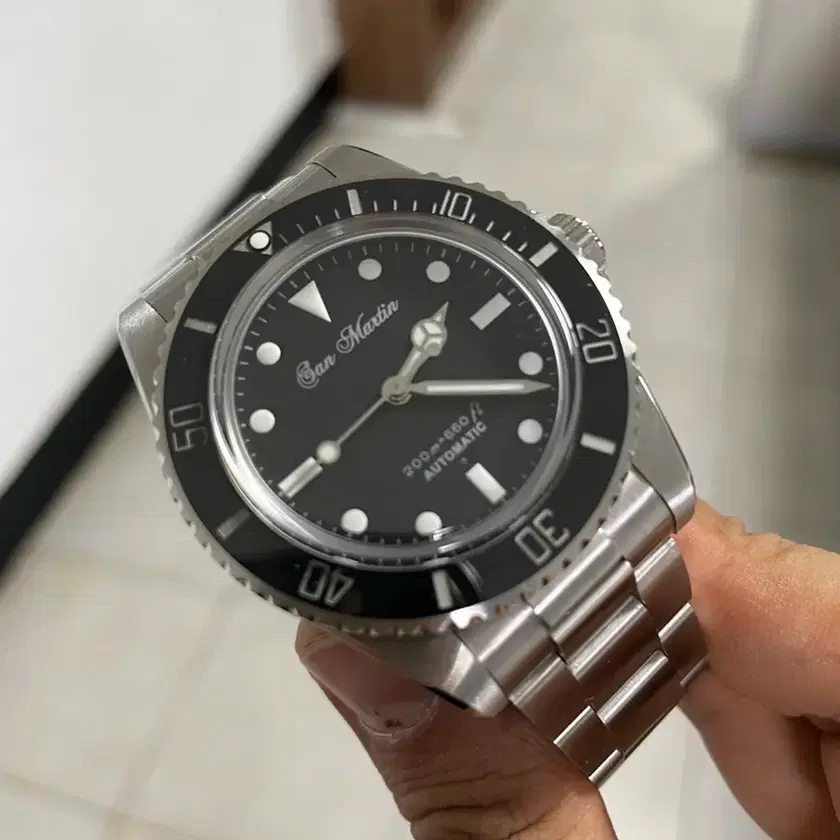 ROLEX | 롤렉스 San Martin Sephora Homage 40mm Diver Watch Submariner Black ...