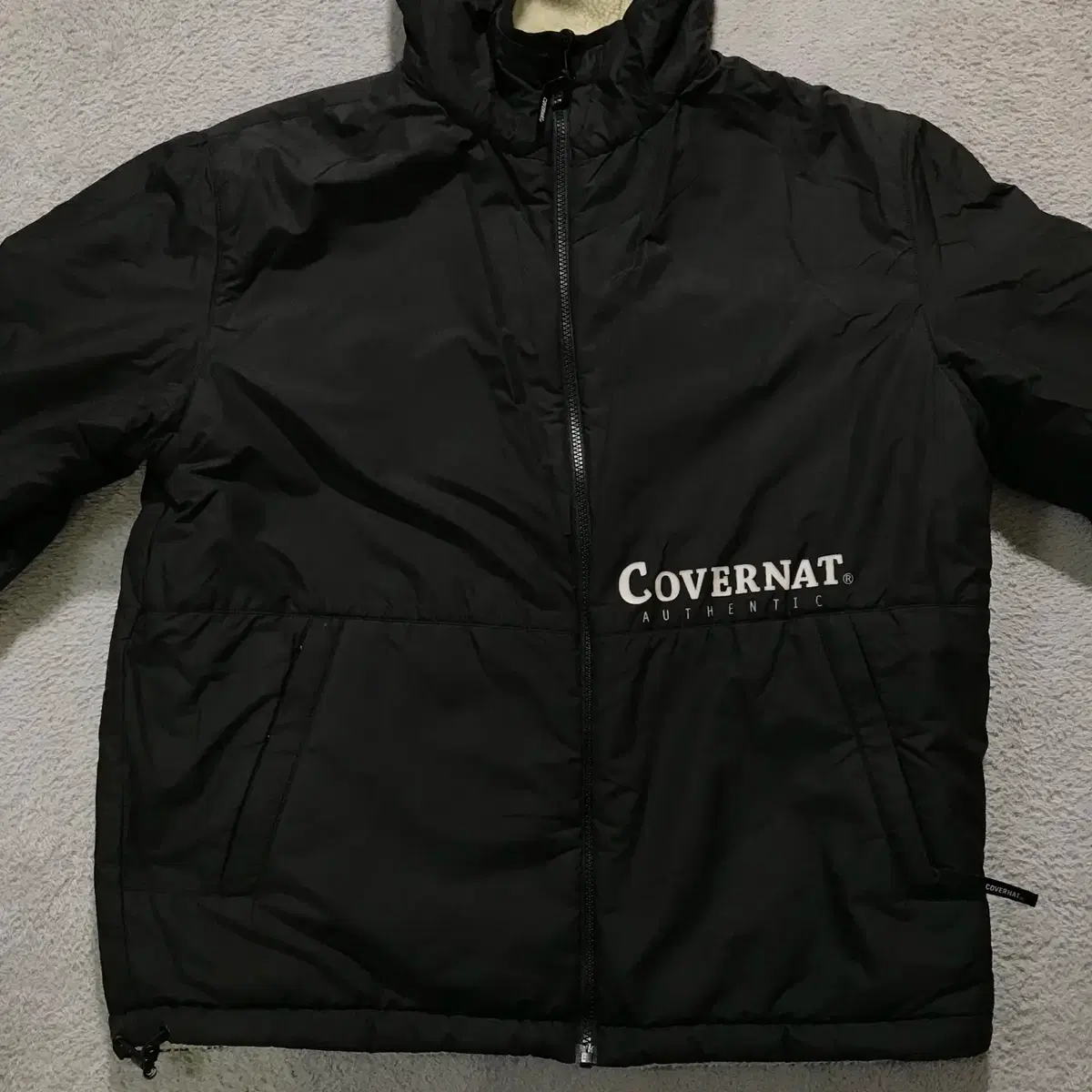 COVERNAT Hoodie/Hooded Zip-Up 커버낫,양면후리스,리버시블플리스,커버낫후리스,남녀공용 on Bunjang Global Site.