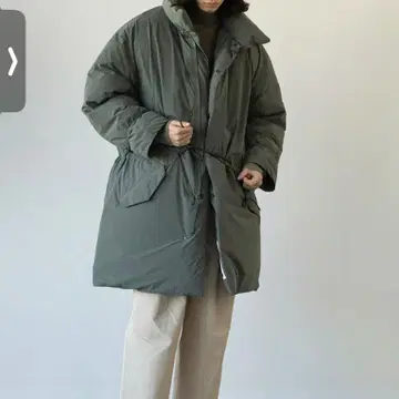 ANOTHER/OFFICE. Padded Jacket/Coat 어나더오피스,2사이즈,패딩,롱패딩,세이지그레이 on Bunjang Global Site.