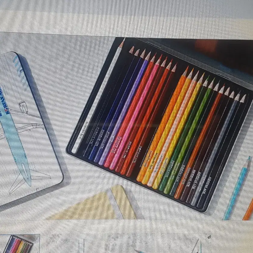 MONAMI | 모나미 New Korean Air Monami Colored Pencils 24 Colors #대한항공 on ...