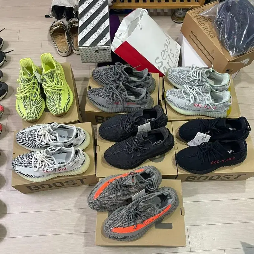 E.JI Boost 350,Jordan 1,Jordan Low,Sakai Dafa on Bunjang Global Site.