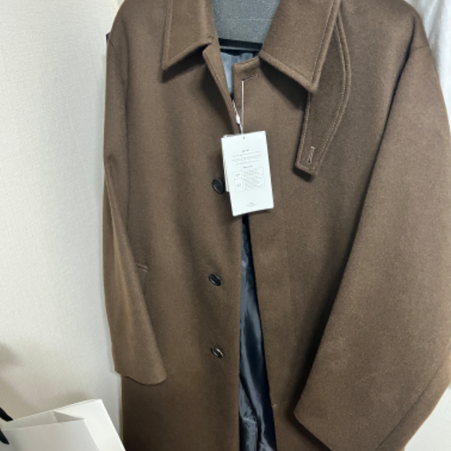 DRAW FIT | 드로우핏 (New) 22FW Drawstring Cashmere Balmacan Coat Brown XL #드로우핏,#발마칸,#코트 on Bunjang ...