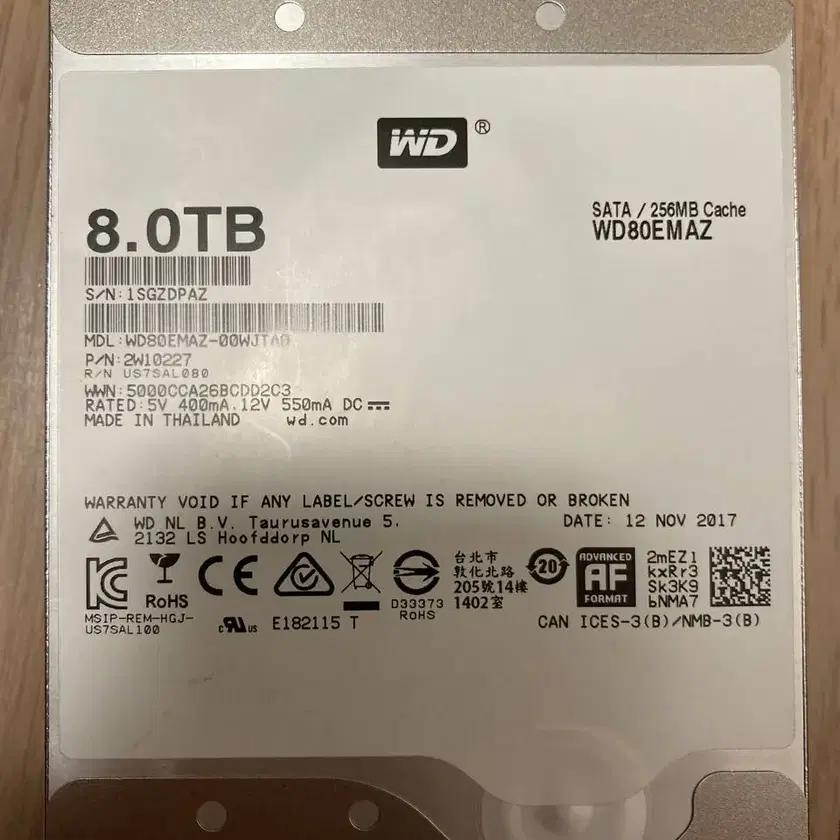 HDD/ODD/SSD WD,8TB,WD80EMAZ on Bunjang Global Site.