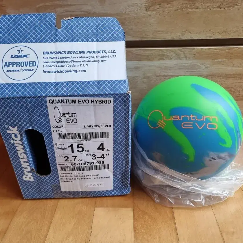 [New Ball] Brunswick Quantum Evo Hybrid 15P (Bowling Ball) #스톰,#파이어피직스,#피직스,#퀀텀,#볼링 on Bunjang ...