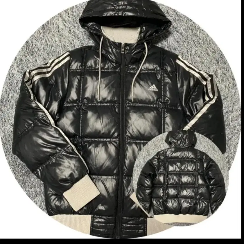 ADIDAS | 아디다스 Women's Adidas Cropped Hoodie with Padding for Sale #아디다스,#크롭패딩,#아디다스크롭패딩,#크롭 ...