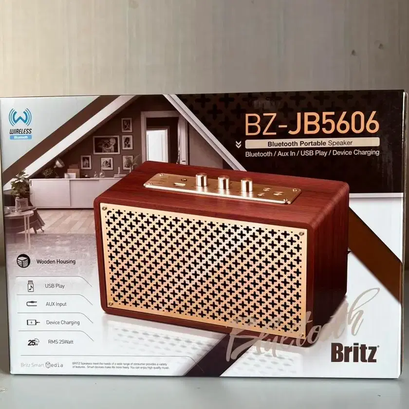 BRITZ | 브리츠 Brits Retro Antique Bluetooth Speaker (BZ-JB5606) sealed New #브리츠,#블루투스스피커,#블루투스 ...