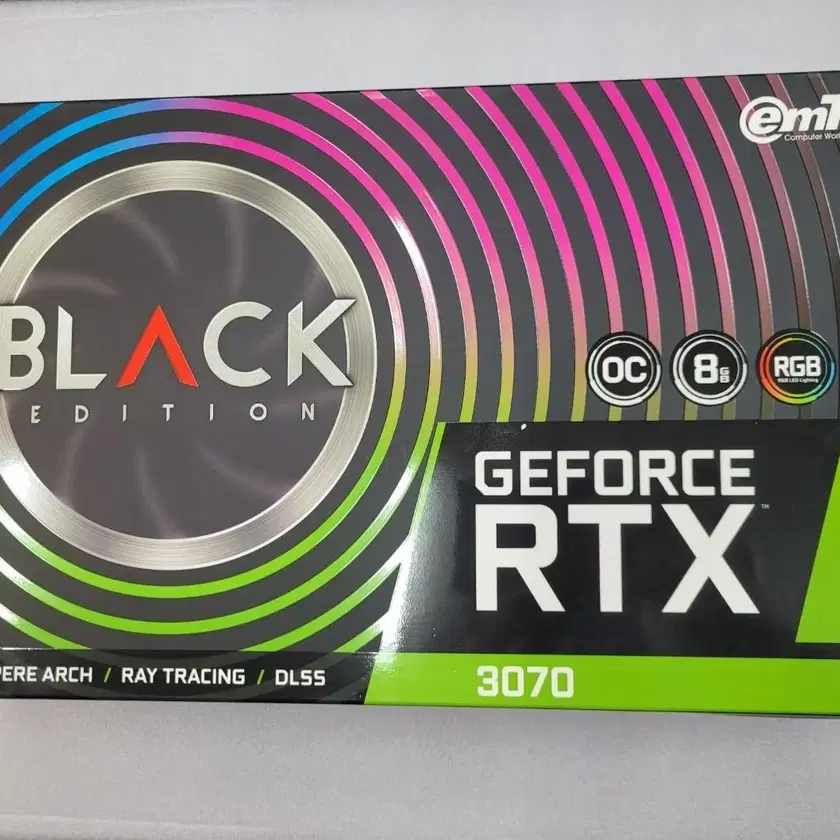 NVIDIA | 엔비디아 I have an Emtek RTX 3070 Black Edition OC D6 8GB full box ...