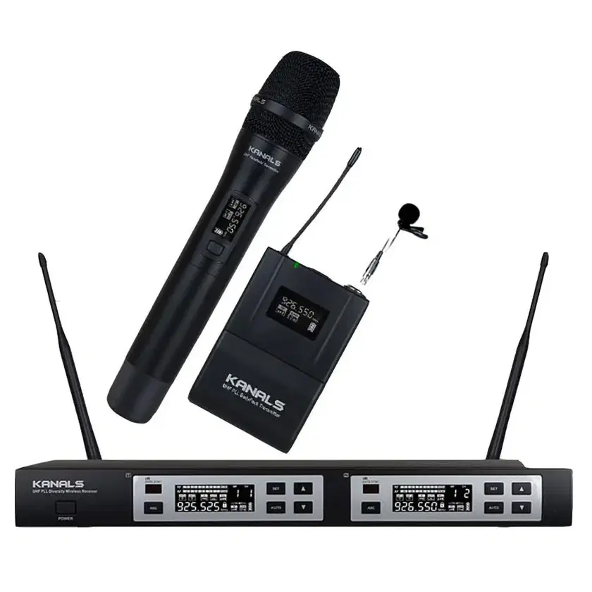 Canals BK-902N 2-Channel Wireless Microphone Set #성가대,#행사,#강의용,#보컬용 on Bunjang Global Site.