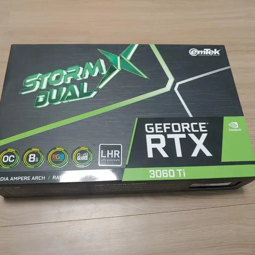 NVIDIA | 엔비디아 2021 product EMTEK GeForce RTX 3060 Ti Storm Dual OC ...