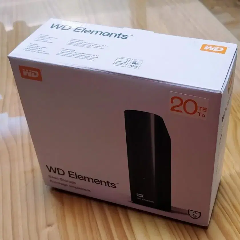 Unsealed) WD ELEMENTS 20 Terabyte External Hard Drive #WD,#WD20T,#웨스턴 ...
