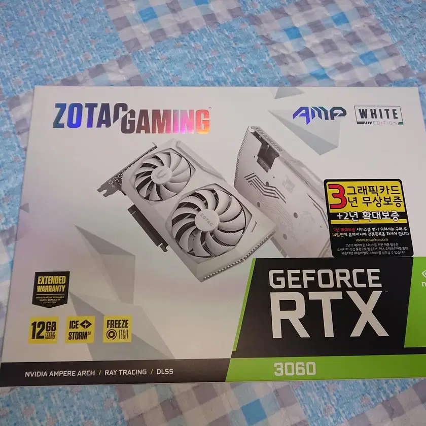 ZOTAC ZOTAC GeForce RXT 3060 12GB White Edition Unsealed #조탁,#지포스,#화이트 ...