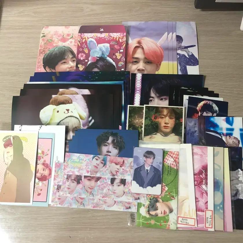 BTS Bangtan unofficial goods 2x Lanbak slogan postcard zuu #방탄포카,#방탄일괄 ...