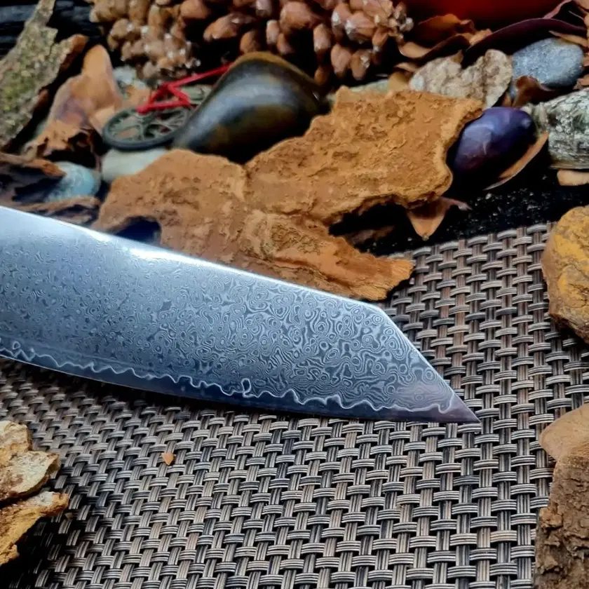 [Kal Outlet] Damascus Pretty Knife. Kitchen Knife #다마스쿠스,#주방칼,#다마스커스 ...