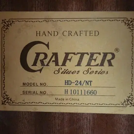 CRAFTER Guitars crafter HD-24/NT Wholebody Acoustic Guitar on Bunjang ...