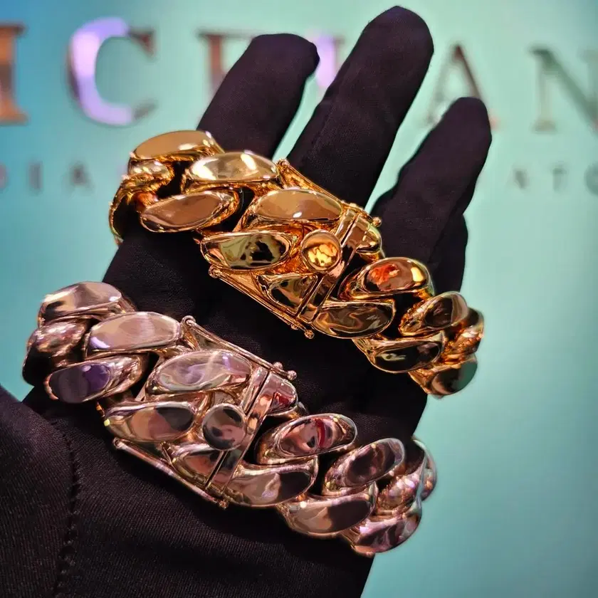 Miami Cuban Link Chain Bracelet 24MM Size Miami Cuban #금팔찌,#순금팔찌,#18K팔찌 ...