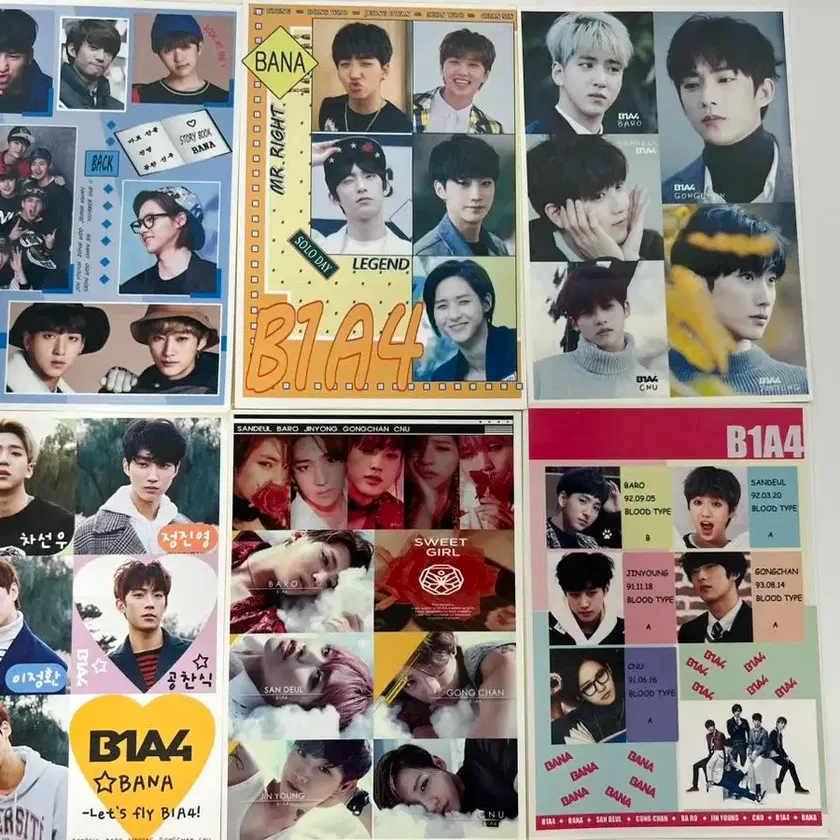 Photo Card B1A4,스티커,신우,산들,공찬 on Bunjang Global Site.