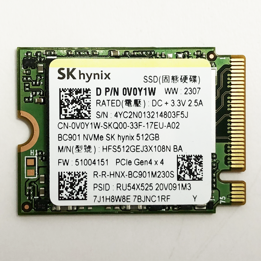 HDD/ODD/SSD SK하이닉스,BC901,512GB,2230,NVMe on Bunjang with safe global ...