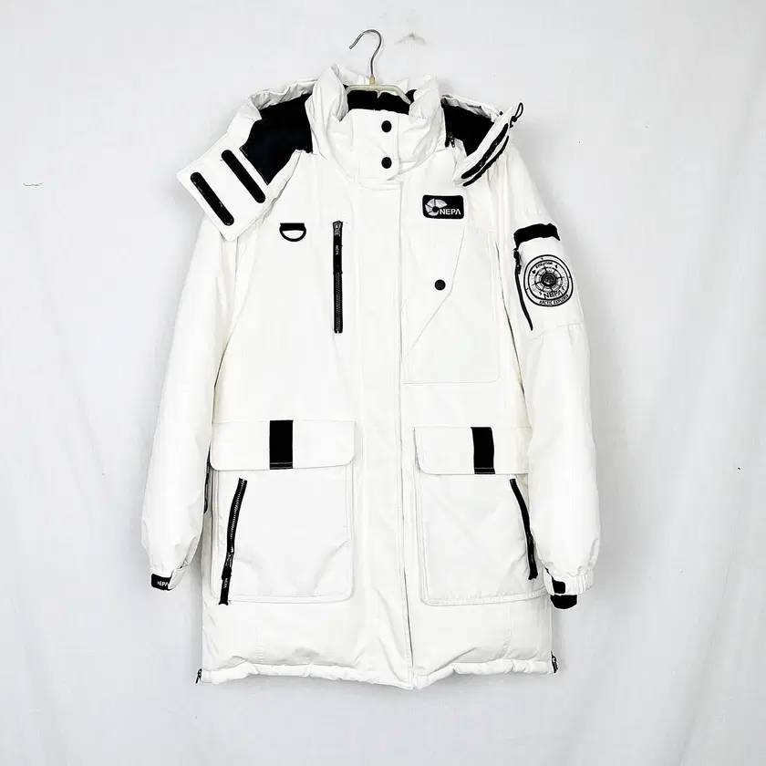 NEPA | 네파 Nepa/Genuine duck down padded hooded jumper white 95 M/Laden ...