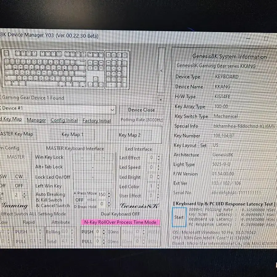 GENESIS Keyboard on Bunjang Global Site.