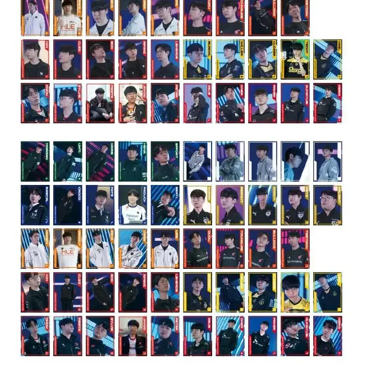 All Special Cards 2.0 LCK Legendary Photo Cards #LCK,#포카,#레전더리스,#T1,#포토 ...
