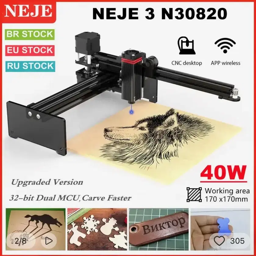 NEJE Laser Engraver 40W New Product #각인기,#레이저각인기,#neje각인기,#네제각인기 on ...