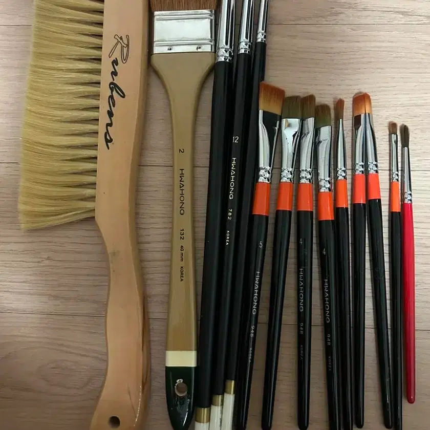 Hong Broom Paintbrush Paintbrush Watercolor Brush Flat Brush Fine Brush ...