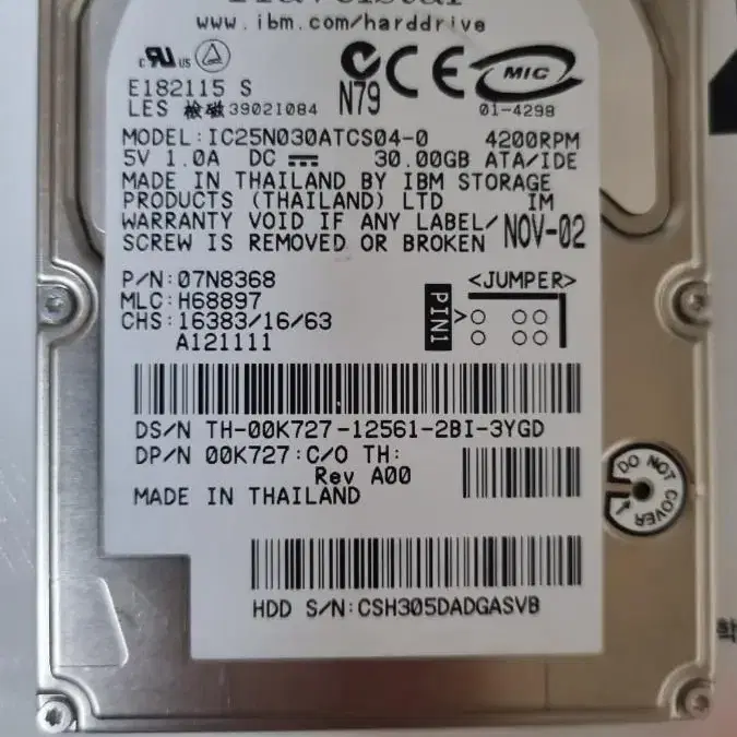 HDD/ODD/SSD IBM,노트북하드디스크 on Bunjang Global Site.