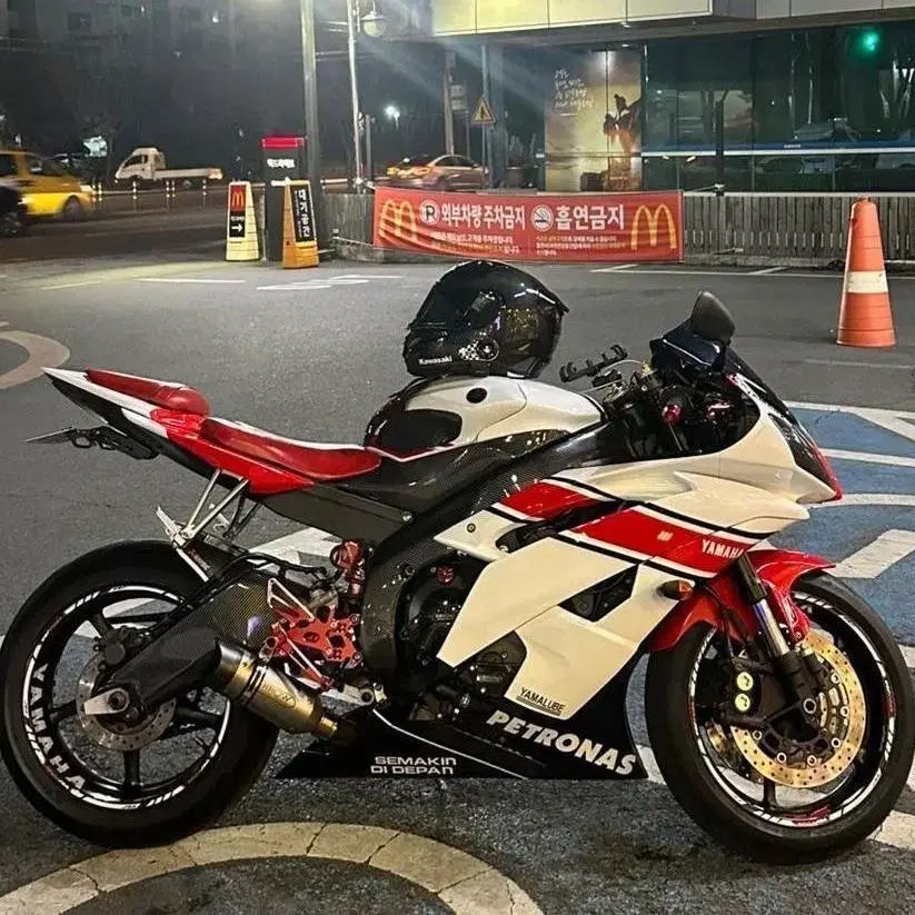 YAMAHA | 야마하 License plate 2222) Yamaha R6 2008 model year Arrow Short Pipe Full Exhaust #야마하r6 ...