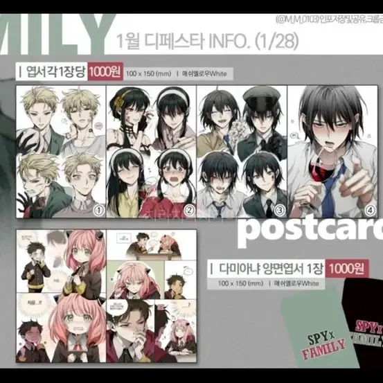 SPY FAMILY Full Bread photocard postcard I'm going to ask all the ...
