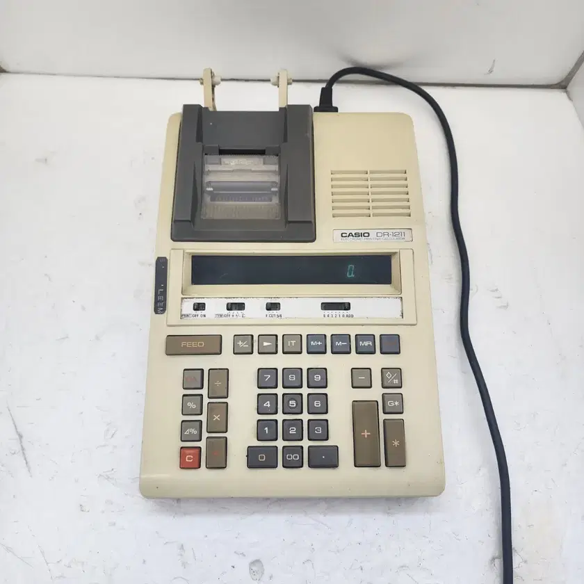 CASIO | 카시오 Casio electronic calculator DR-1211 from the 1970s #계산기,#전자 ...