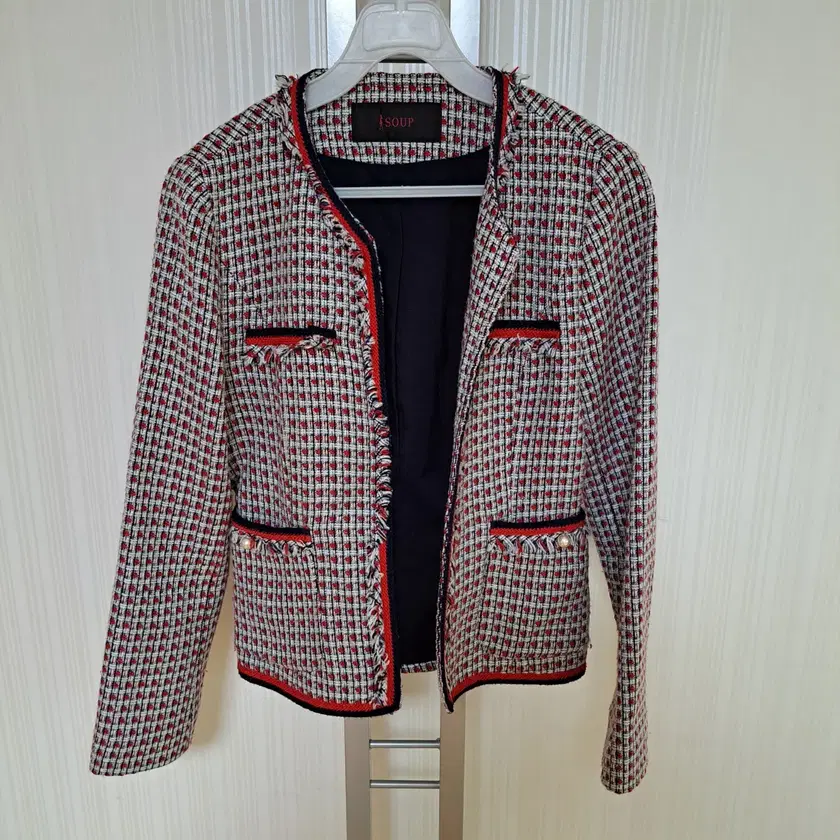 SOUP Tweed Jacket Women's Jacket 55 on Bunjang Global Site.